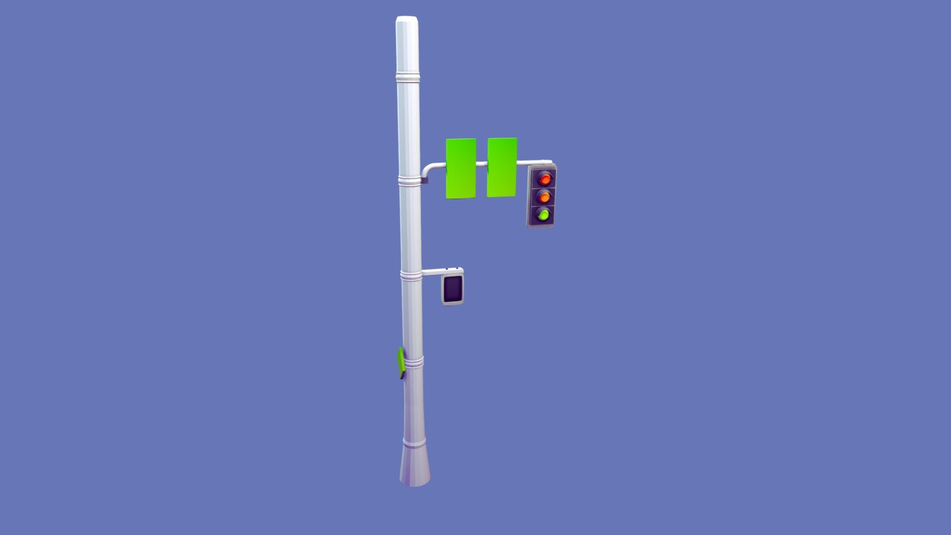 Traffic Light - Part [A] - Low Poly - Download Free 3D model by ...