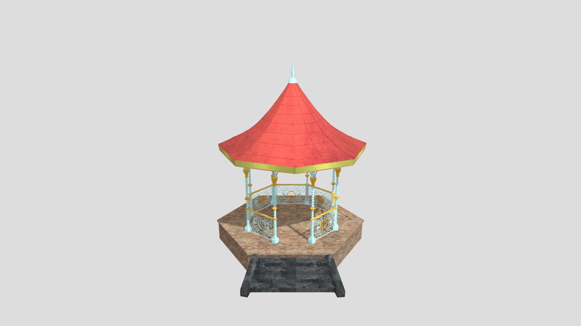 kiosko_ - 3D model by rubensdg [60083bb] - Sketchfab