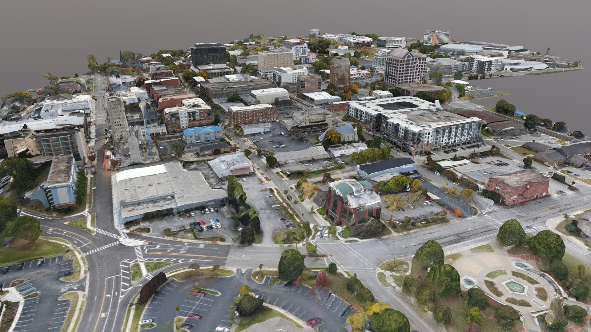 Downtown Huntsville, Alabama - Buy Royalty Free 3D model by johnnokomis ...