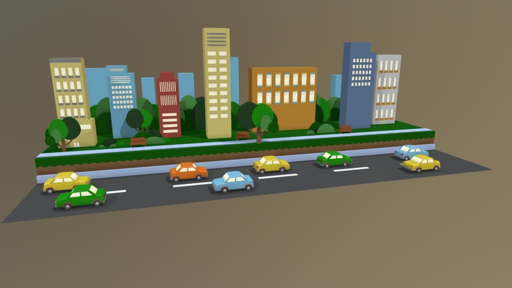 CITYSCAPE 2POINT5D - 3D model by setolyx [6008896] - Sketchfab