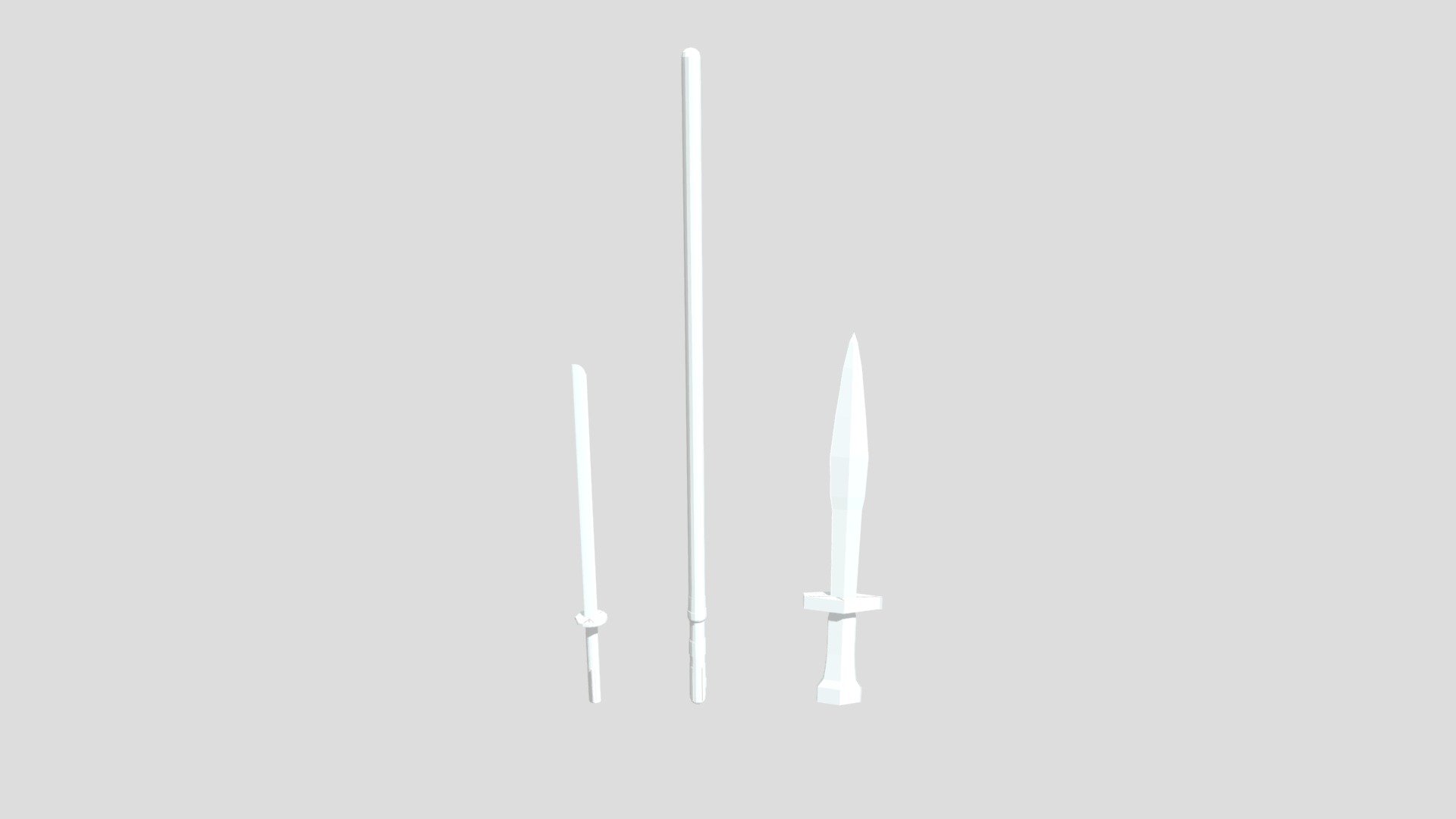 3 Sword Weapons - 3D model by 087_chanathip [6009075] - Sketchfab