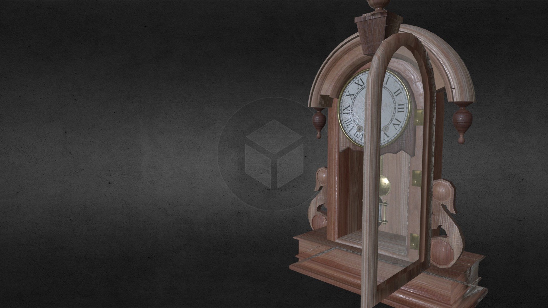 Antique Clock - 3D model by CarleeMelton [6009f20] - Sketchfab