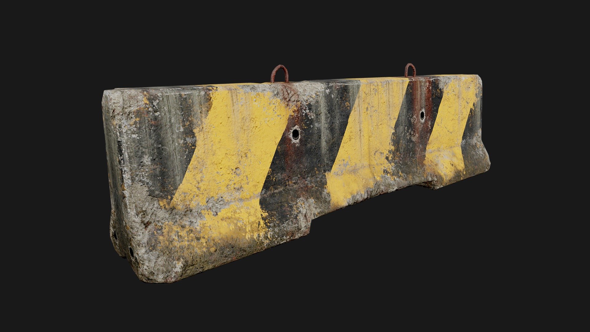 Old Road Barrier - 3D model by Pannanuska [600a4f2] - Sketchfab