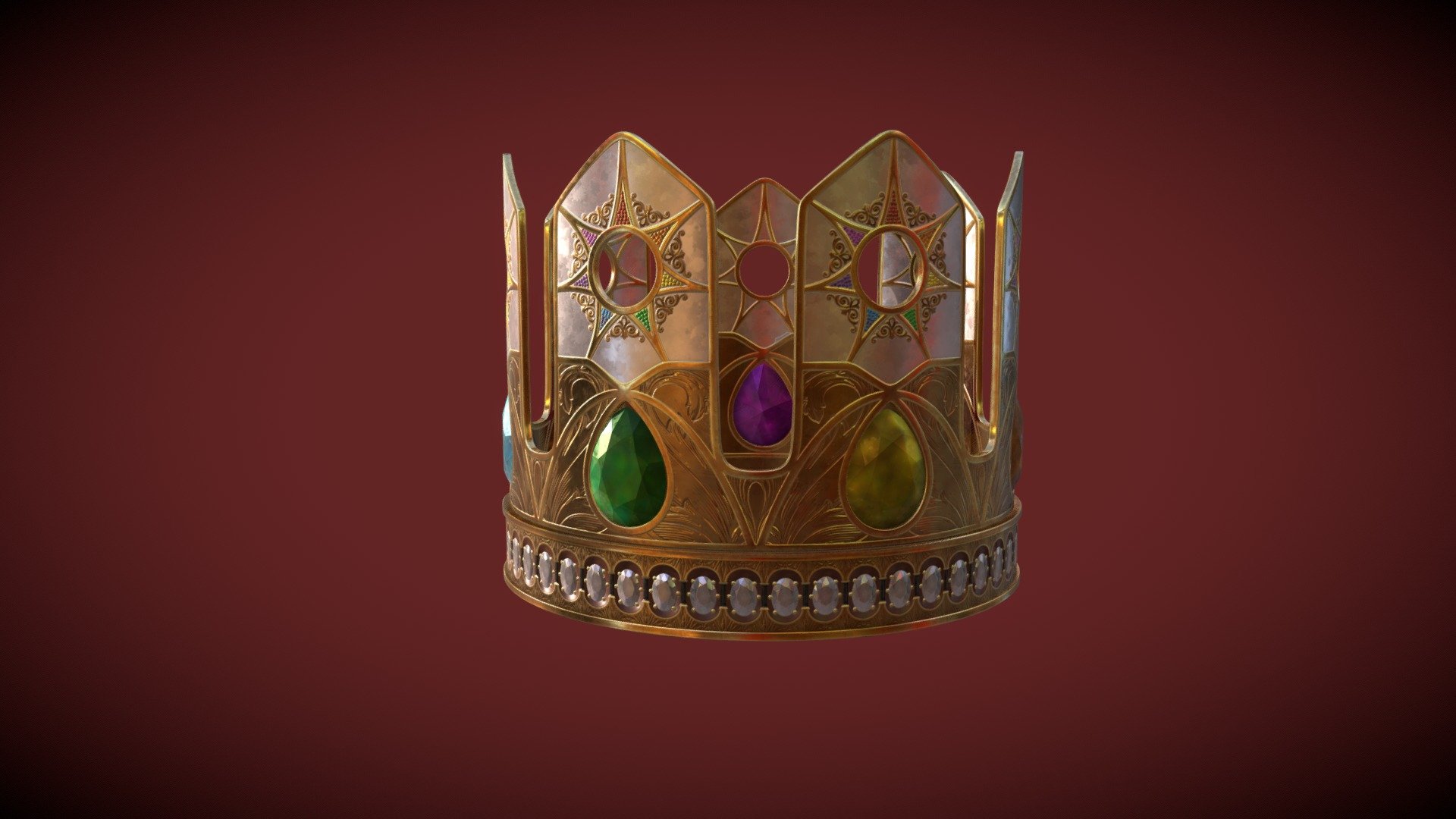 Crown of Hugor - 3D model by Ascalon (@Ascalon1) [600a860] - Sketchfab