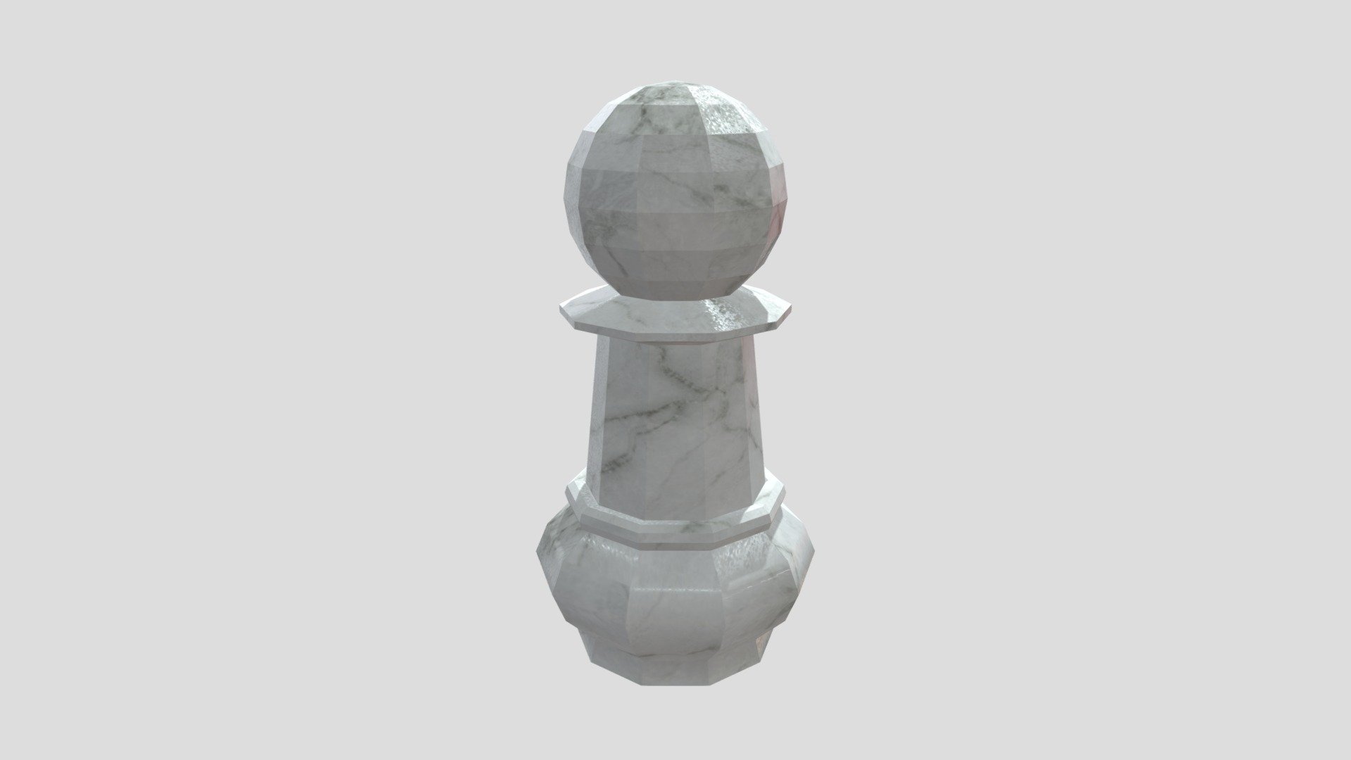 marbled low-poly pawn - 3D model by shaydes [600b984] - Sketchfab