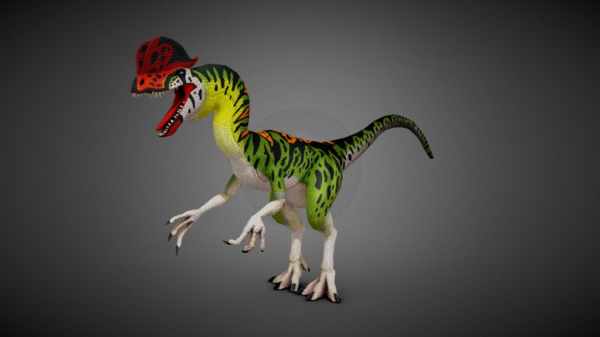 Dilophosaurus - 3D model by e-restrepo1114 (@EmanuelRestrepoVelez ...