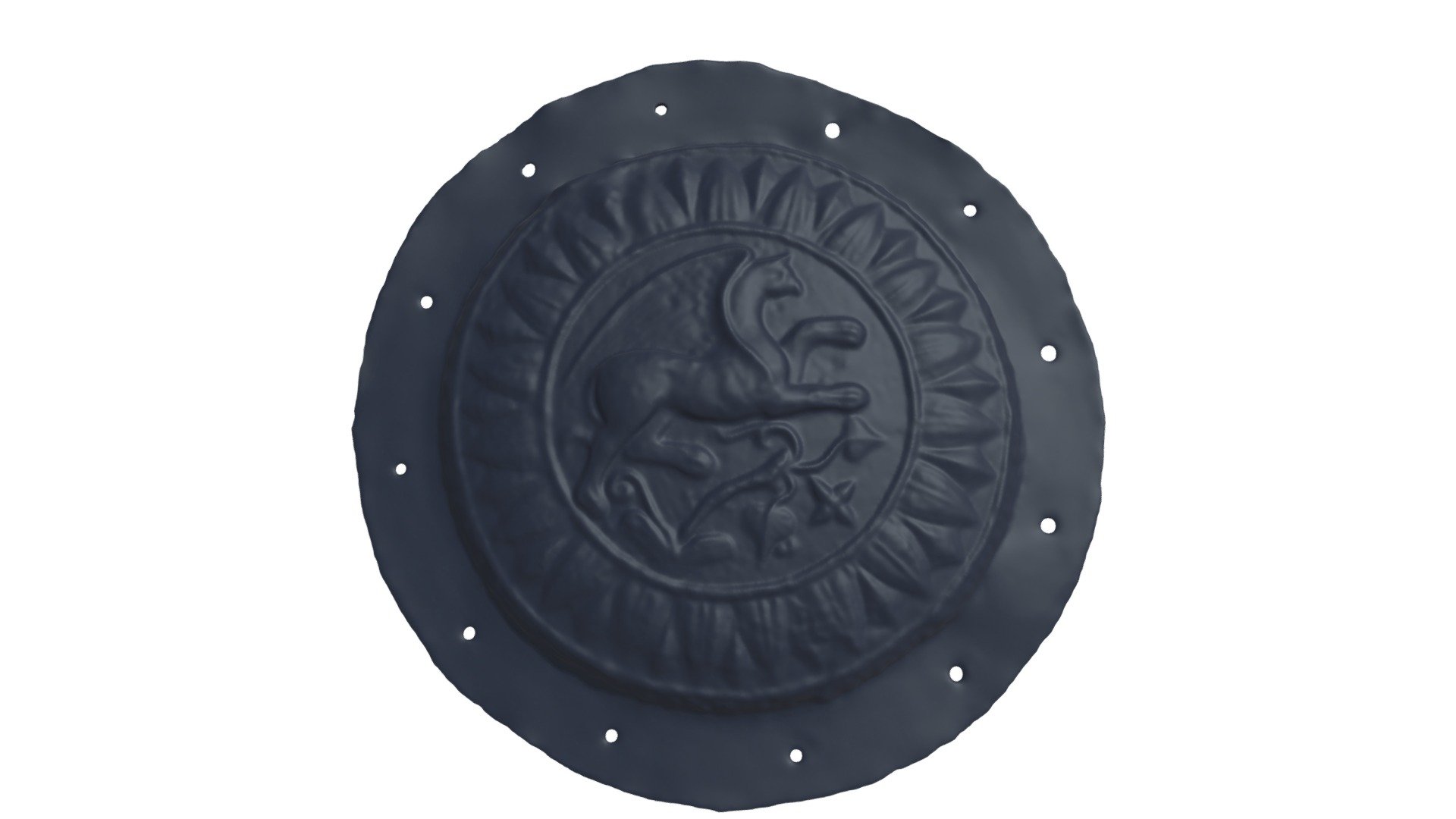 Scut Grifon restaurat digital forma initiala - 3D model by raducomes ...
