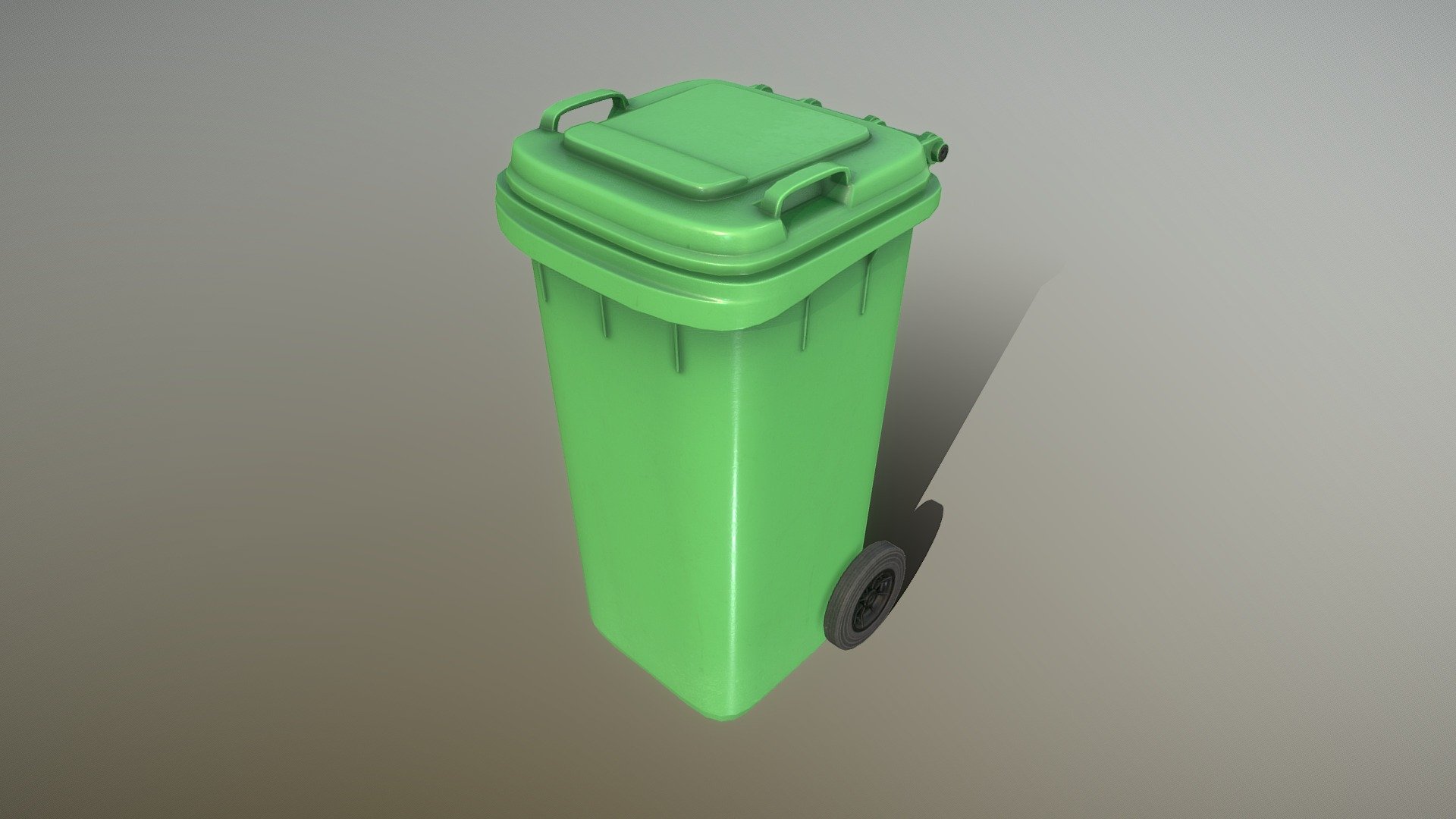 Green Recycle Waste Bin 120L Rigged (Low-Poly) - Buy Royalty Free 3D ...