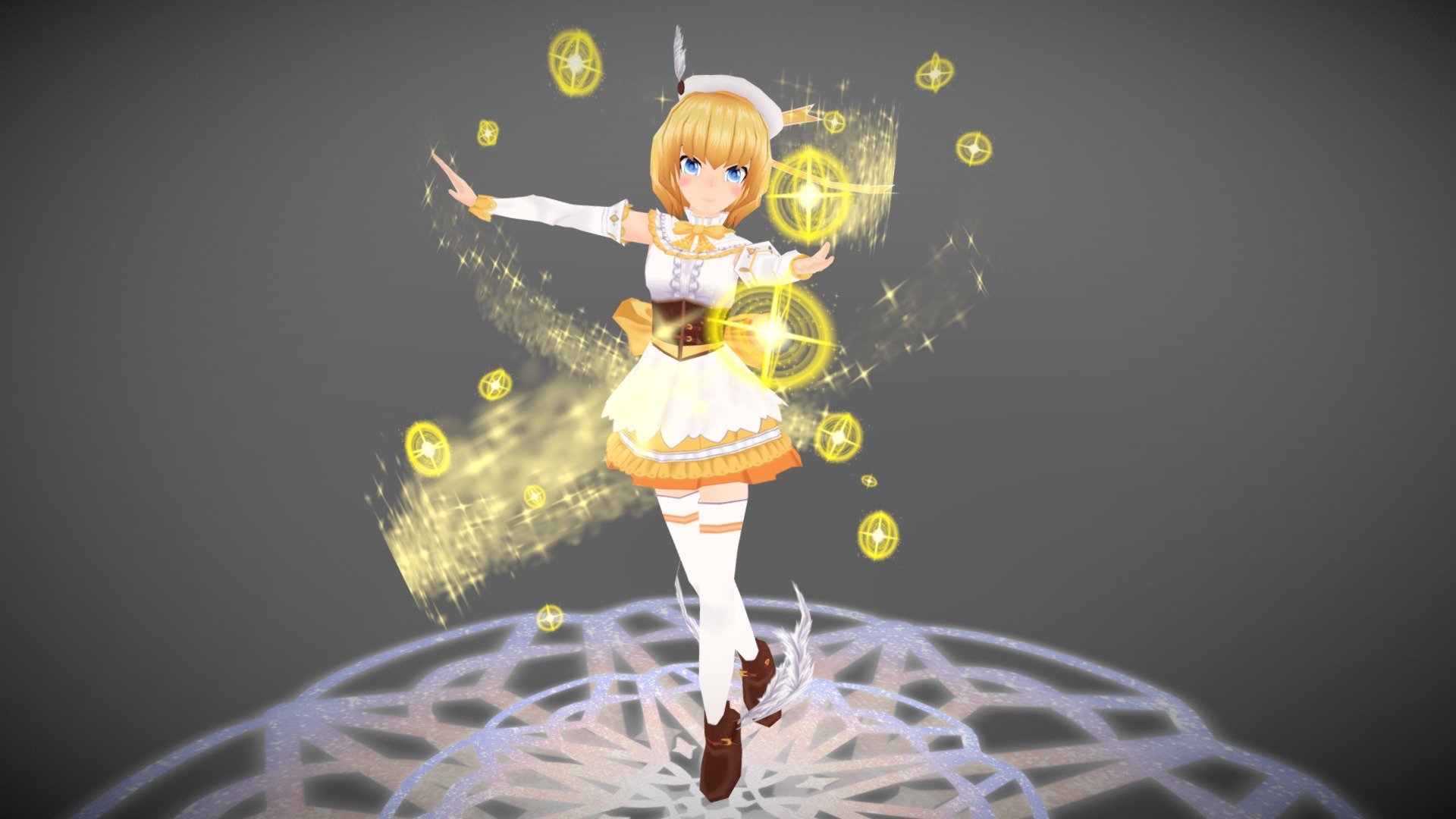 MagicGirl - 3D model by YEHCHI (@spu8673) [6011b49] - Sketchfab