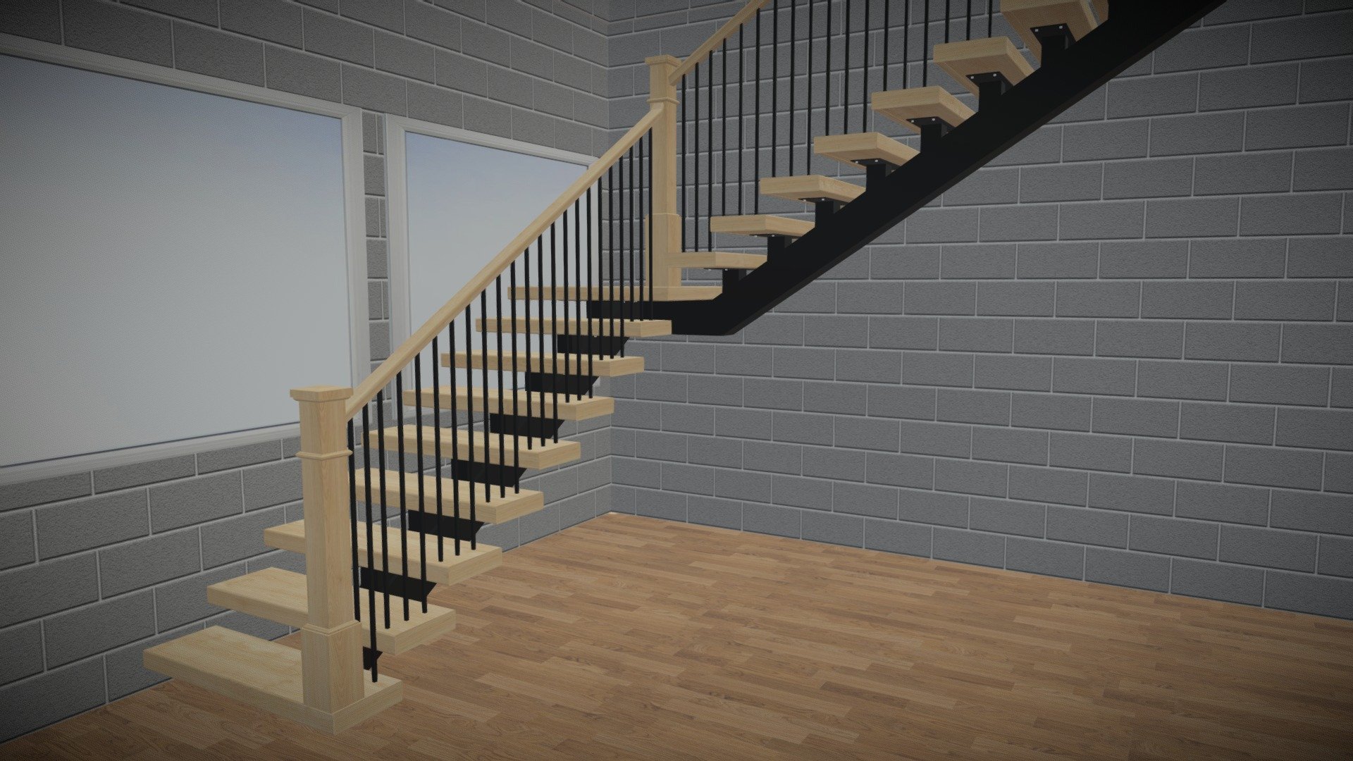 Innovative Mono Stringer (10-26-23) - 3D model by Kraemer Woodworking ...