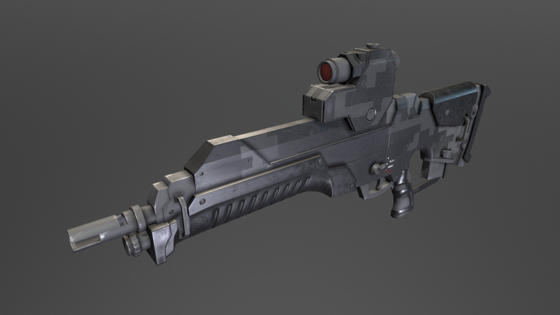 ASL - Standart Issue Assault Rifle - Download Free 3D model by ...