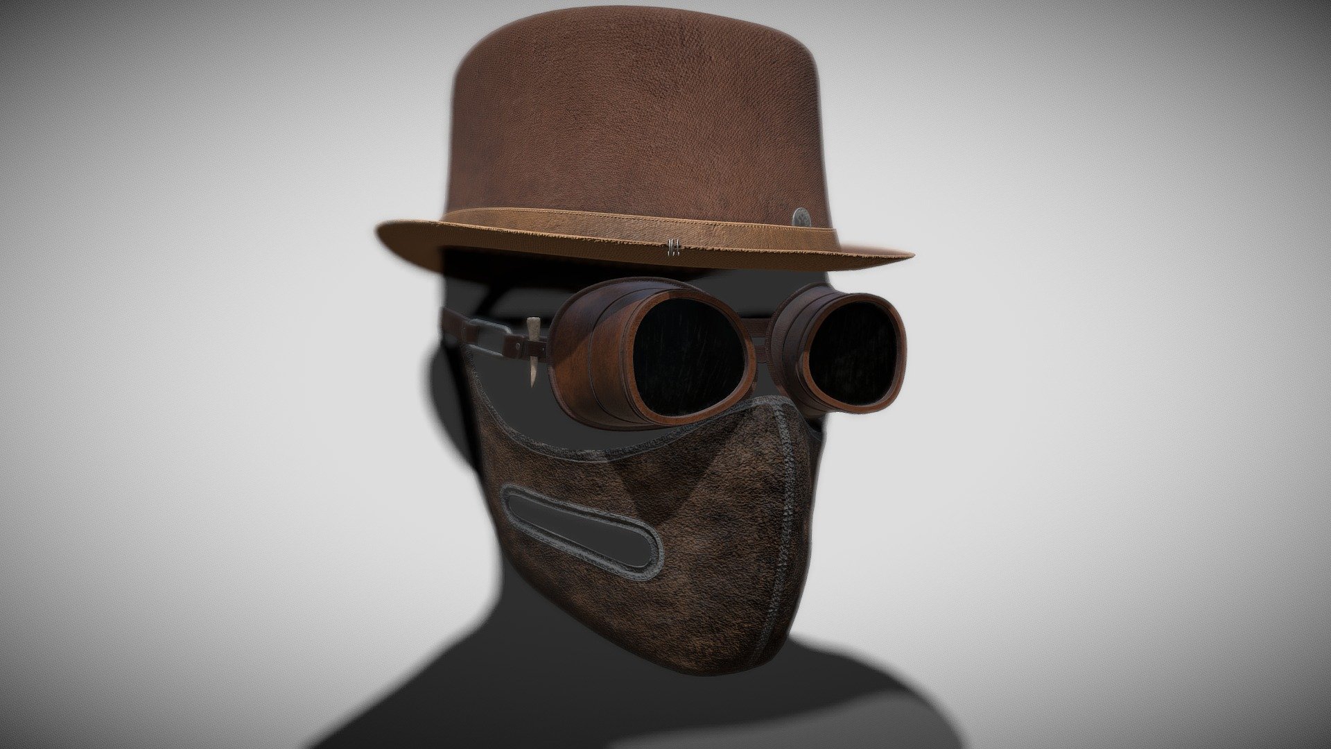 Cowboy Mask - Hat - 3D model by Solidbot (@jony23bot) [6014d0e] - Sketchfab