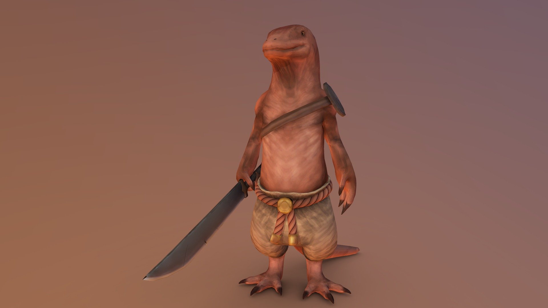 Lizardman fighter - 3D model by DiGelOo [6015274] - Sketchfab