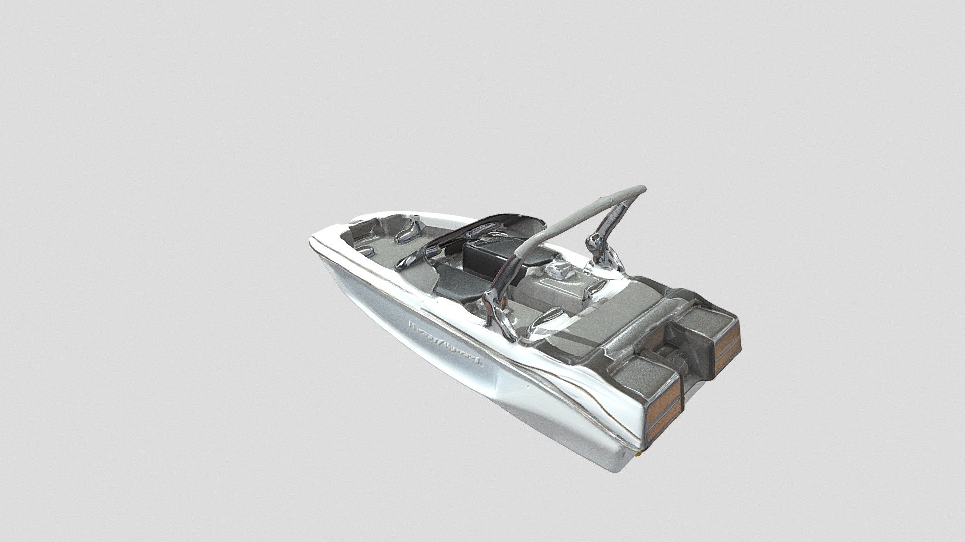 Ski boat - Download Free 3D model by Marc Sawyer (@whitewashstudio ...