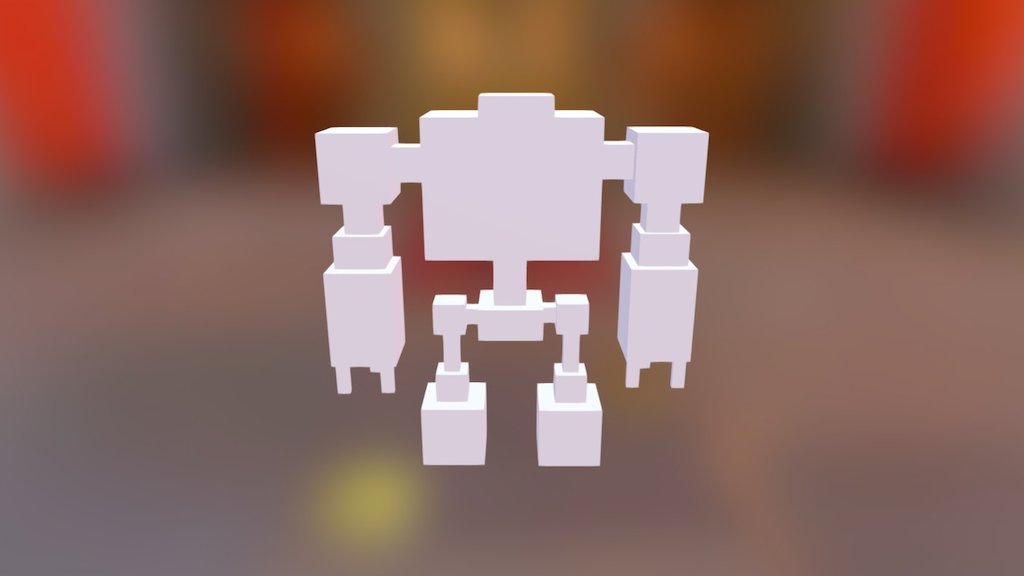 Robot Block Model - 3D model by ConnorDavidson [6019ac1] - Sketchfab