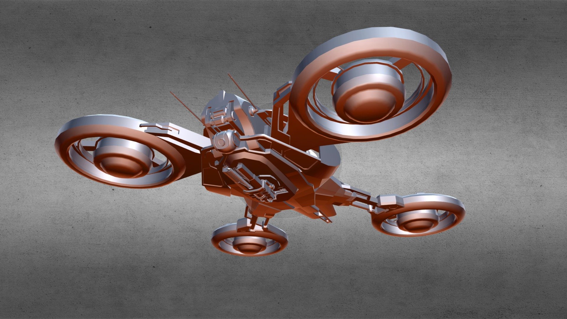 Dron - 3D model by Alexey (@17099) [601ab6e] - Sketchfab