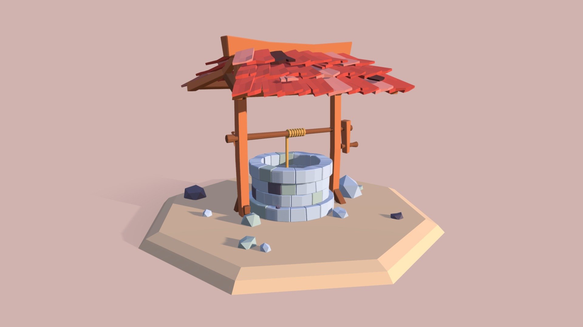 Low Poly - Well of Water - Download Free 3D model by Caìque Quintino ...
