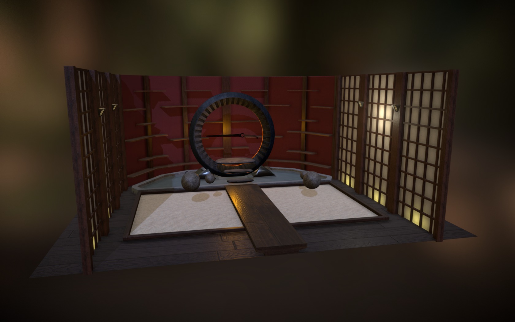 Shoguns Altar Room - 3D model by Eropher [601b6c1] - Sketchfab