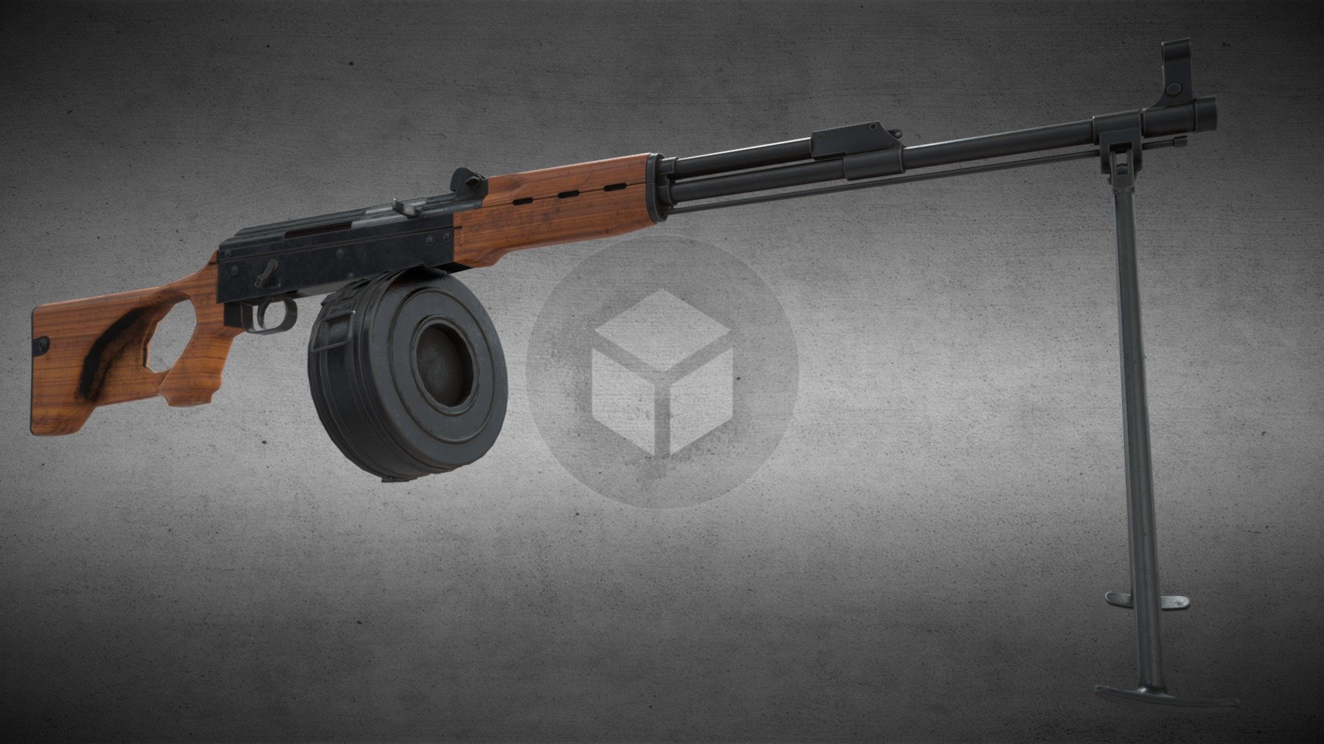 Chinese 1979 prototype LMG - 3D model by Gewehrschutze [601d459 ...