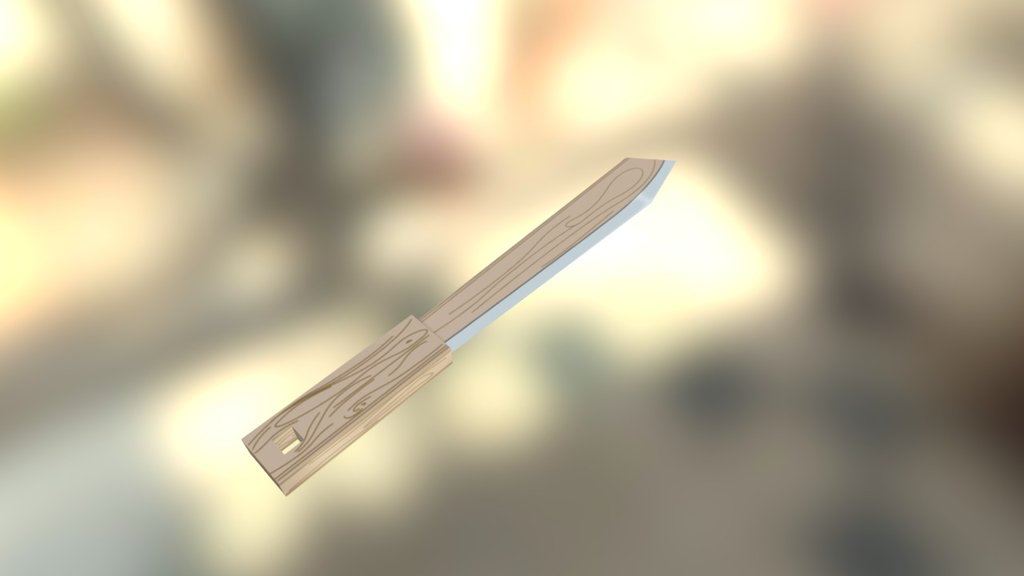 Wooden Machete - 3D model by debski [601dad2] - Sketchfab