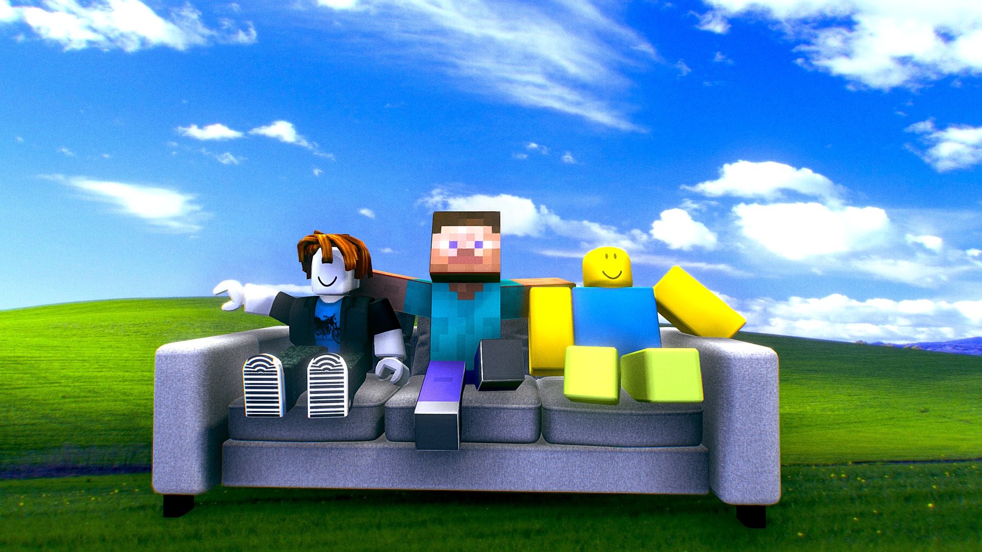 My Homies Chilling on the bliss - 3D model by eoogle990 [601e630 ...