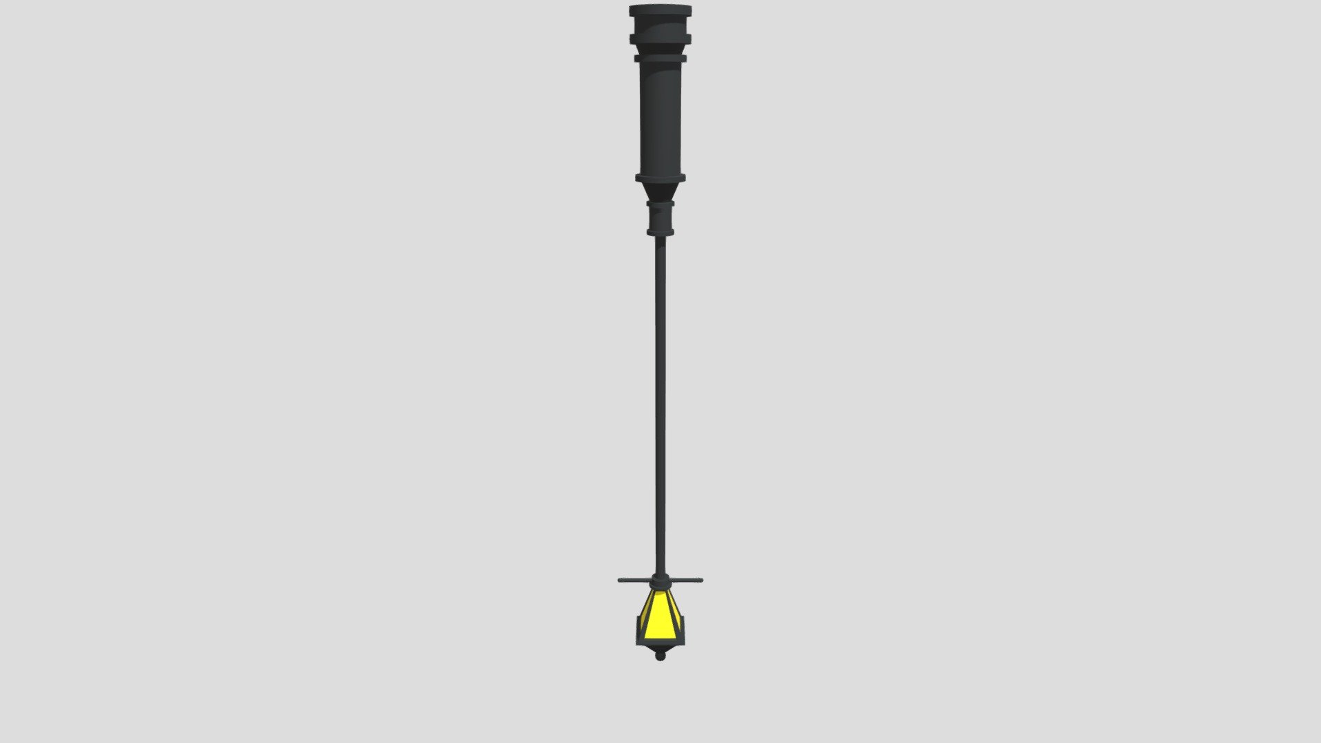 Lowpoly-lamp-post - 3D model by OculusVision [601f7cc] - Sketchfab