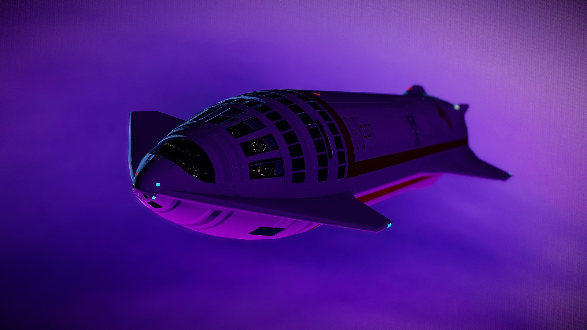 Starship - 3D model by Matt Bell (@sombrerogrande) [6021793] - Sketchfab