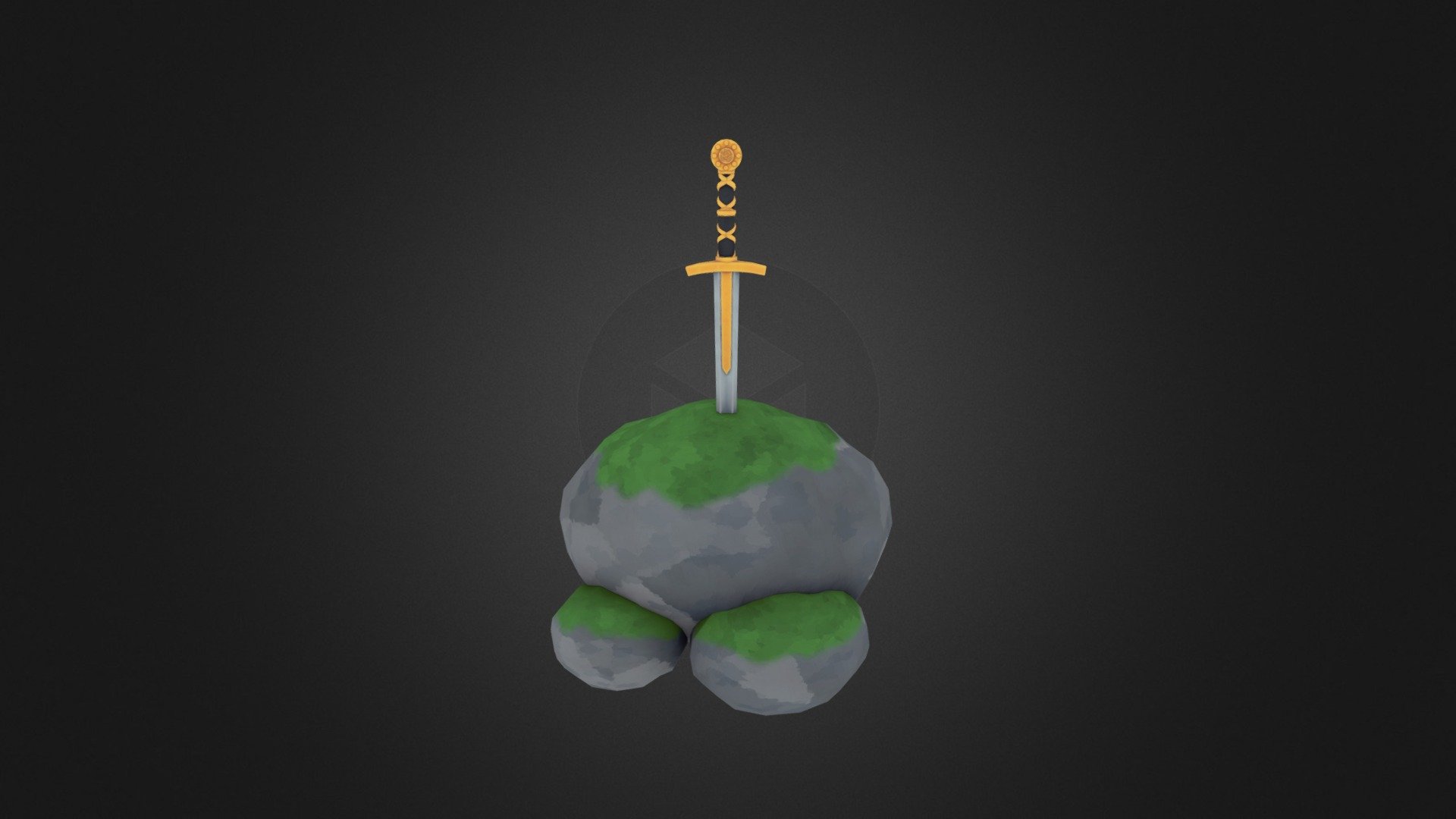 Caliburn in the stone (Anime) - 3D model by Blue Speedster ...