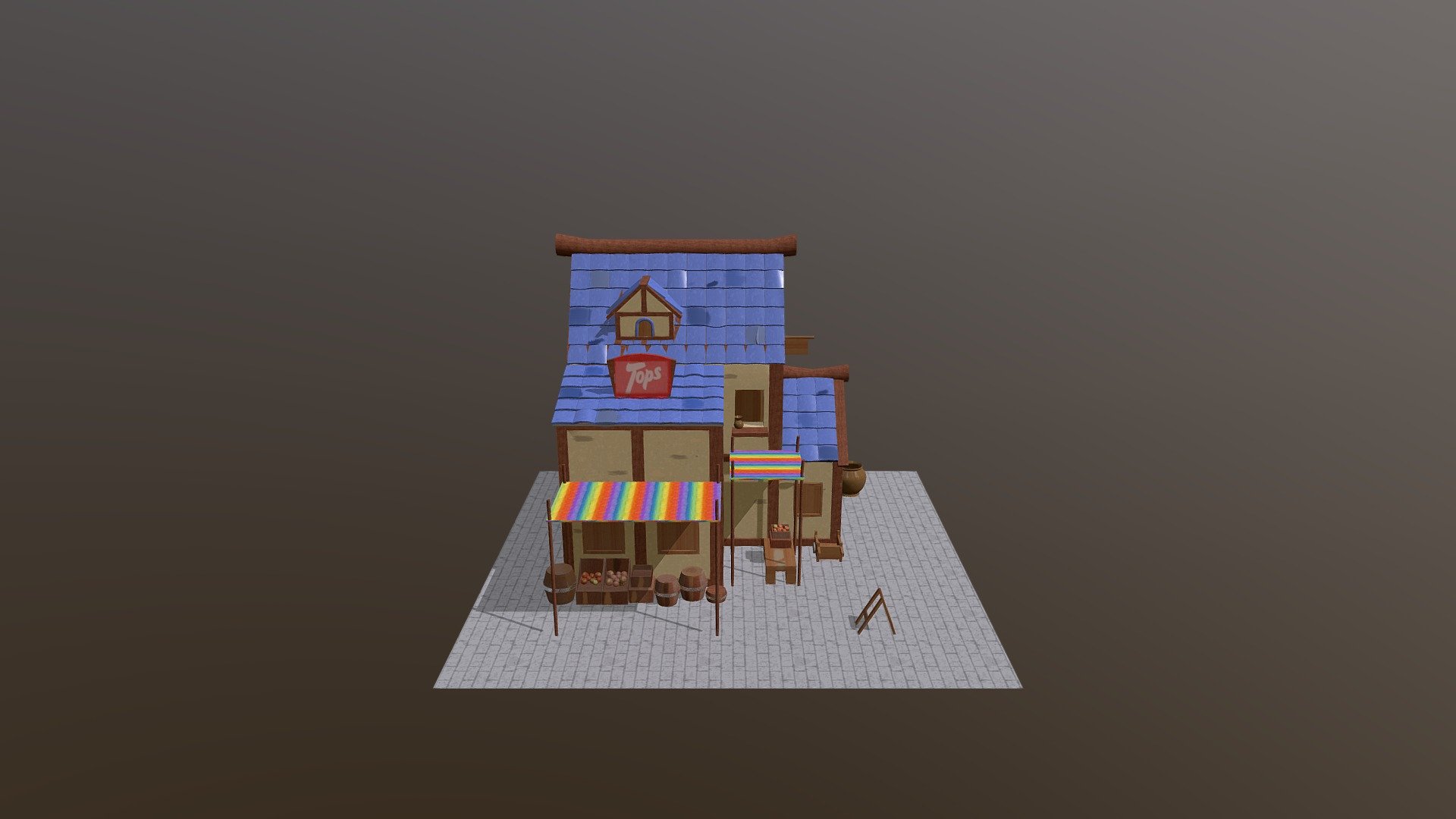 market - 3D model by Shakhidana [60241e0] - Sketchfab