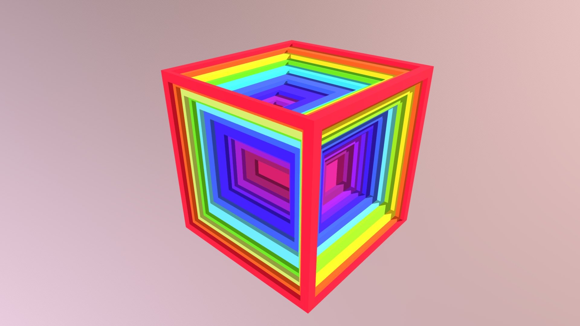 MagicaVoxel Rainbow Cube - 3D model by disneyunicorn186 [602bb0c ...