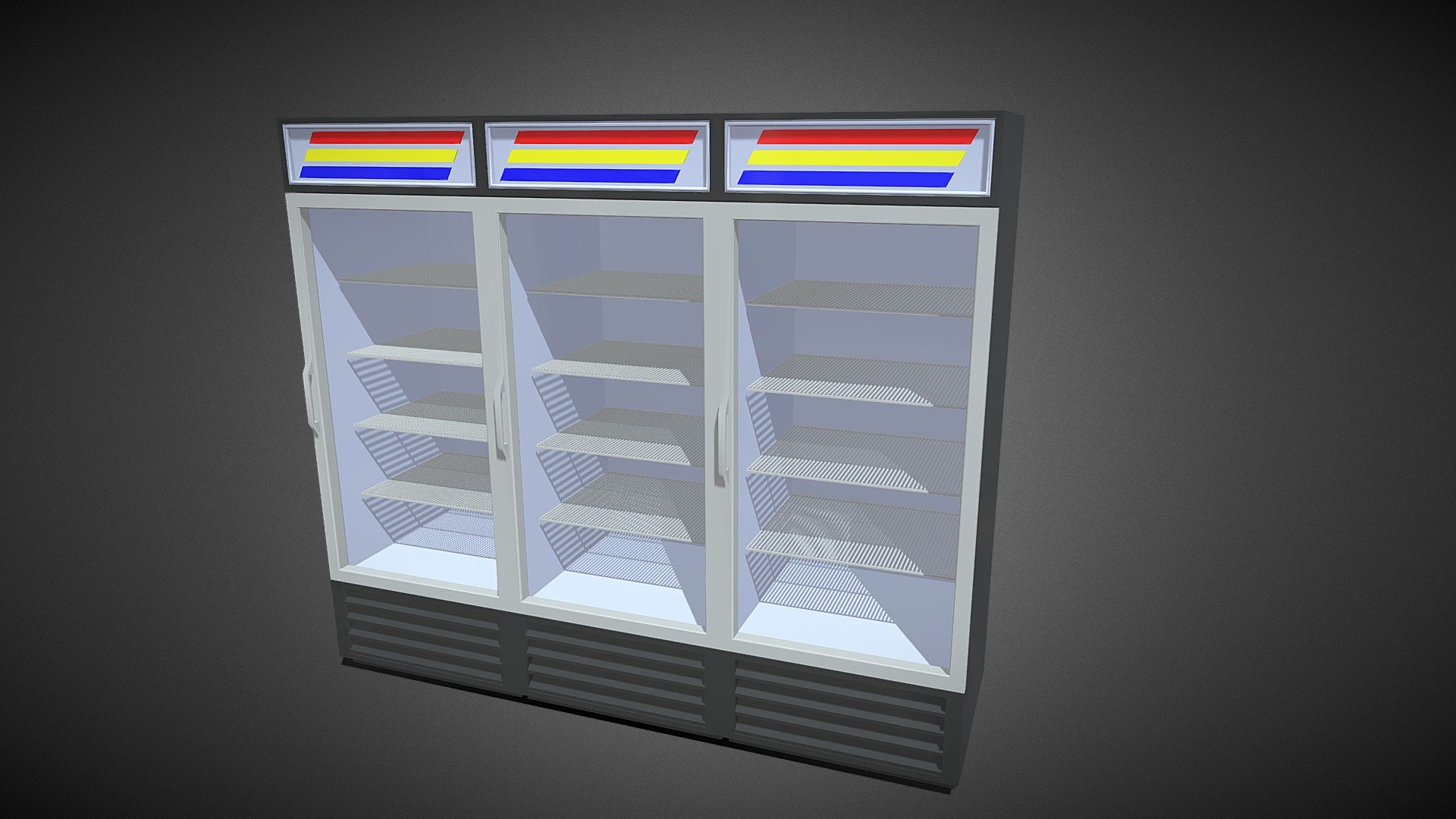 Triple Door Deli Cooler Assem - 3D model by SAFE-T-PROOF (@safetproof ...