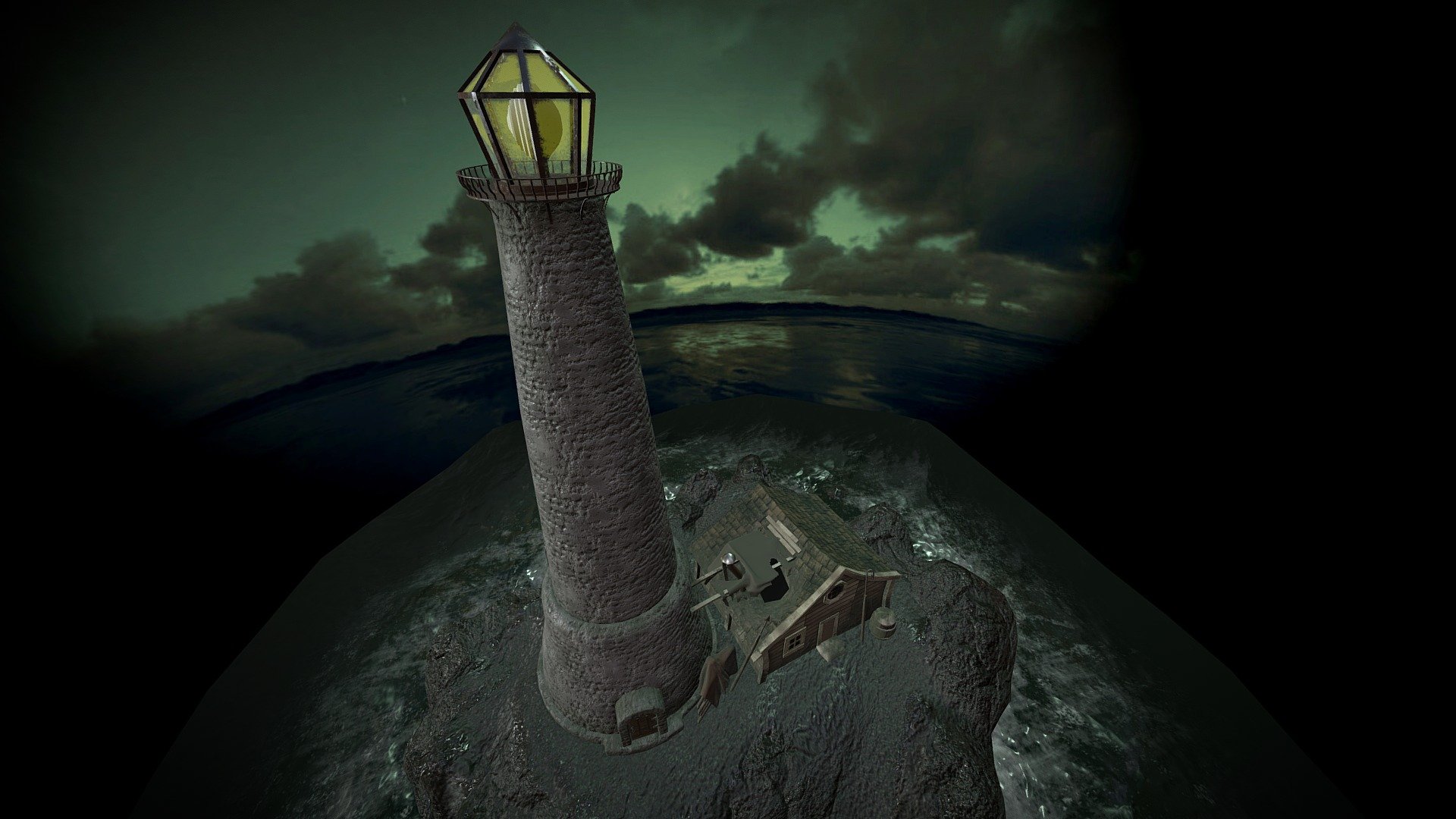 Lovecraftian Lighthouse - 3D model by Sharpsterman [602c760] - Sketchfab