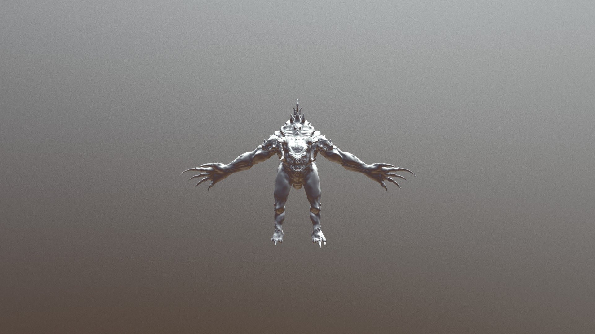 DeathClaw esculpido no Blender (vol.1) - 3D model by Tavim_Fraga ...