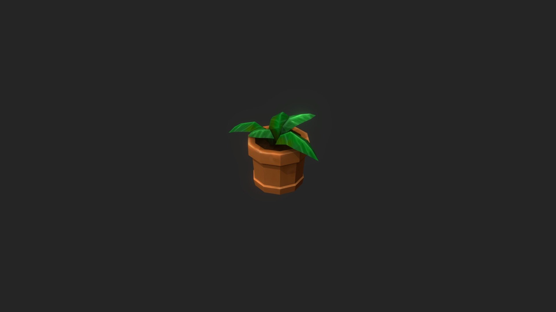 Props . Hand Painted Potted Plant - 3D model by A . Priabudiman ...