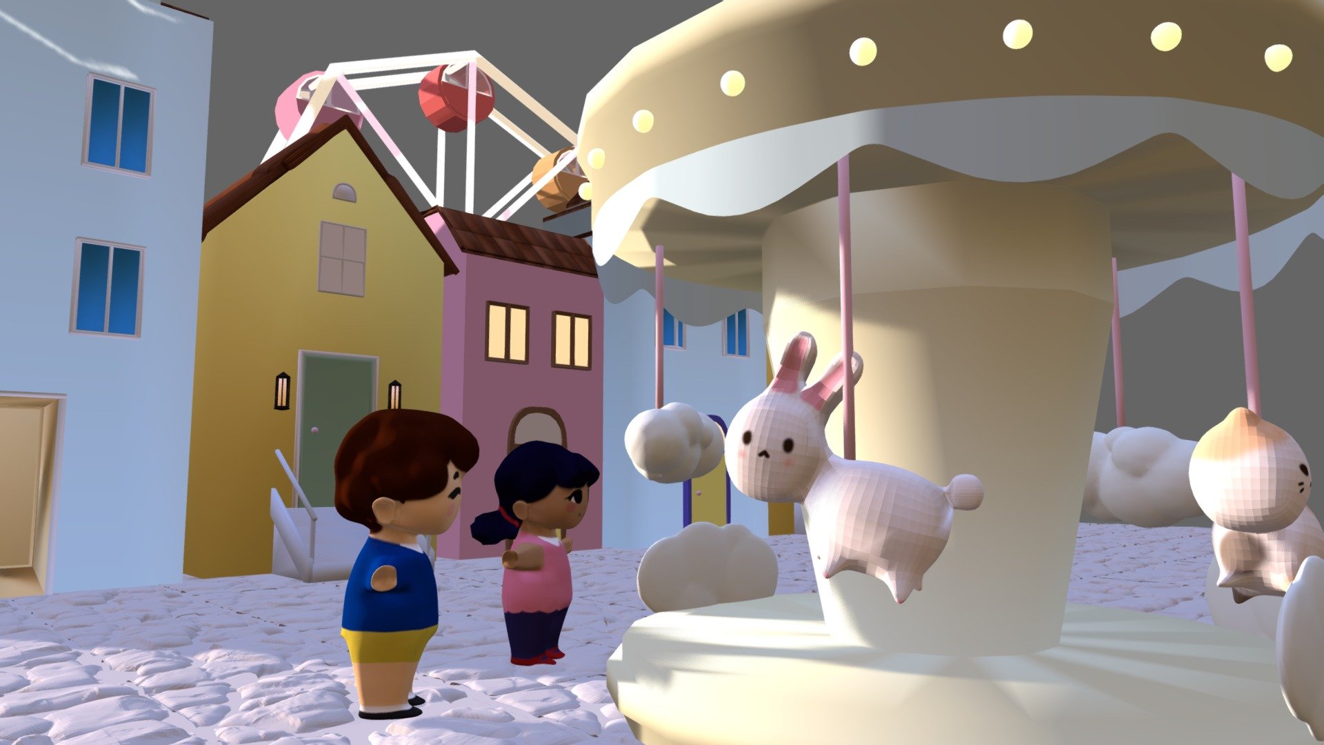amusement park - Download Free 3D model by Tomomu Nakamura (@tomomu ...