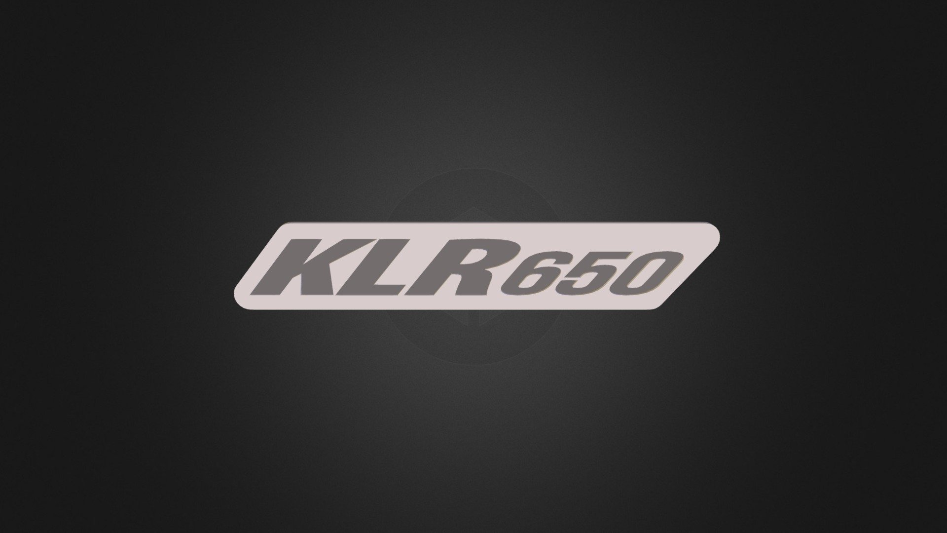 KLR650 plate - Download Free 3D model by partsoven [602f179] - Sketchfab