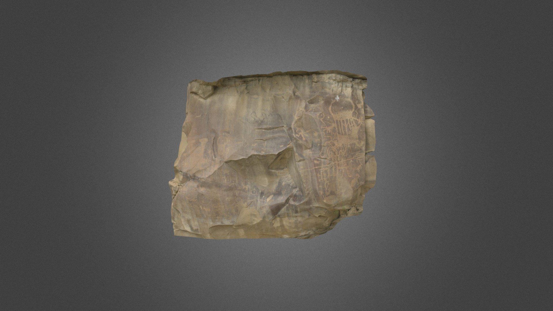 Legend Rock Petroglyph - 3D model by macsurveyr [602f3ee] - Sketchfab