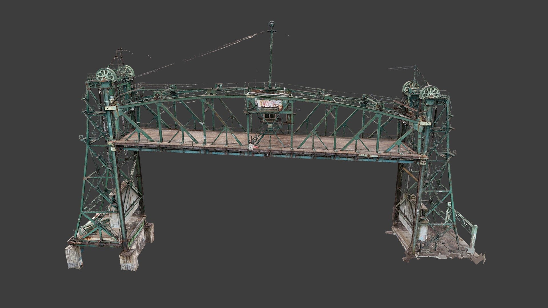 Eagle Ave Lift Bridge - Cleveland Ohio - 3D model by KDavidson ...