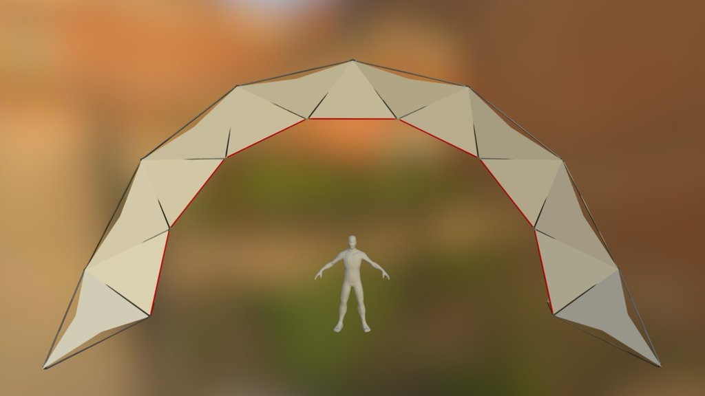 Large Geodesic Archway - 3D model by Brian Korsedal (@BrianKorsedal ...