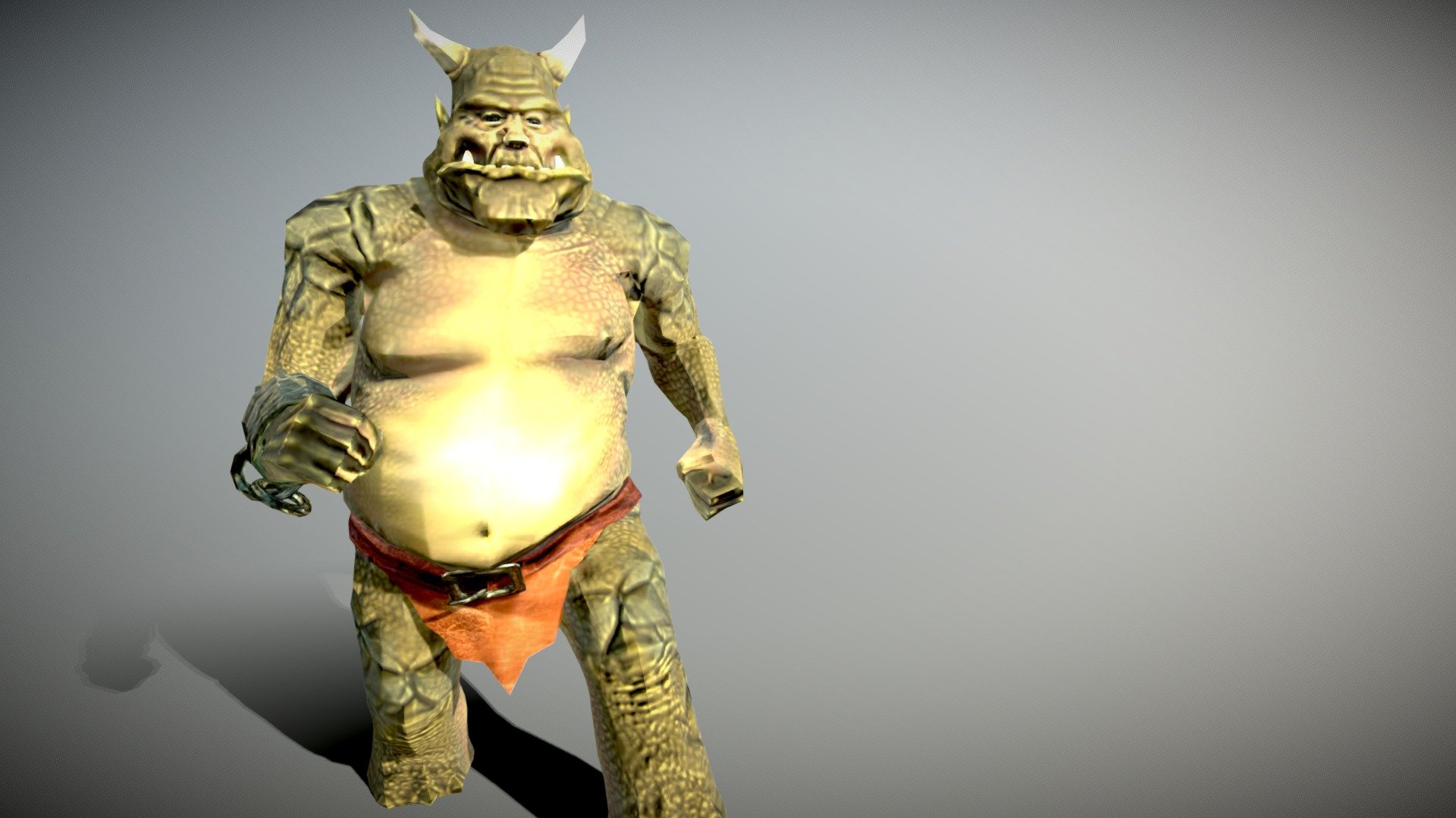 Textured Free Orc - Download Free 3D model by zeroskilz (@zskilz ...