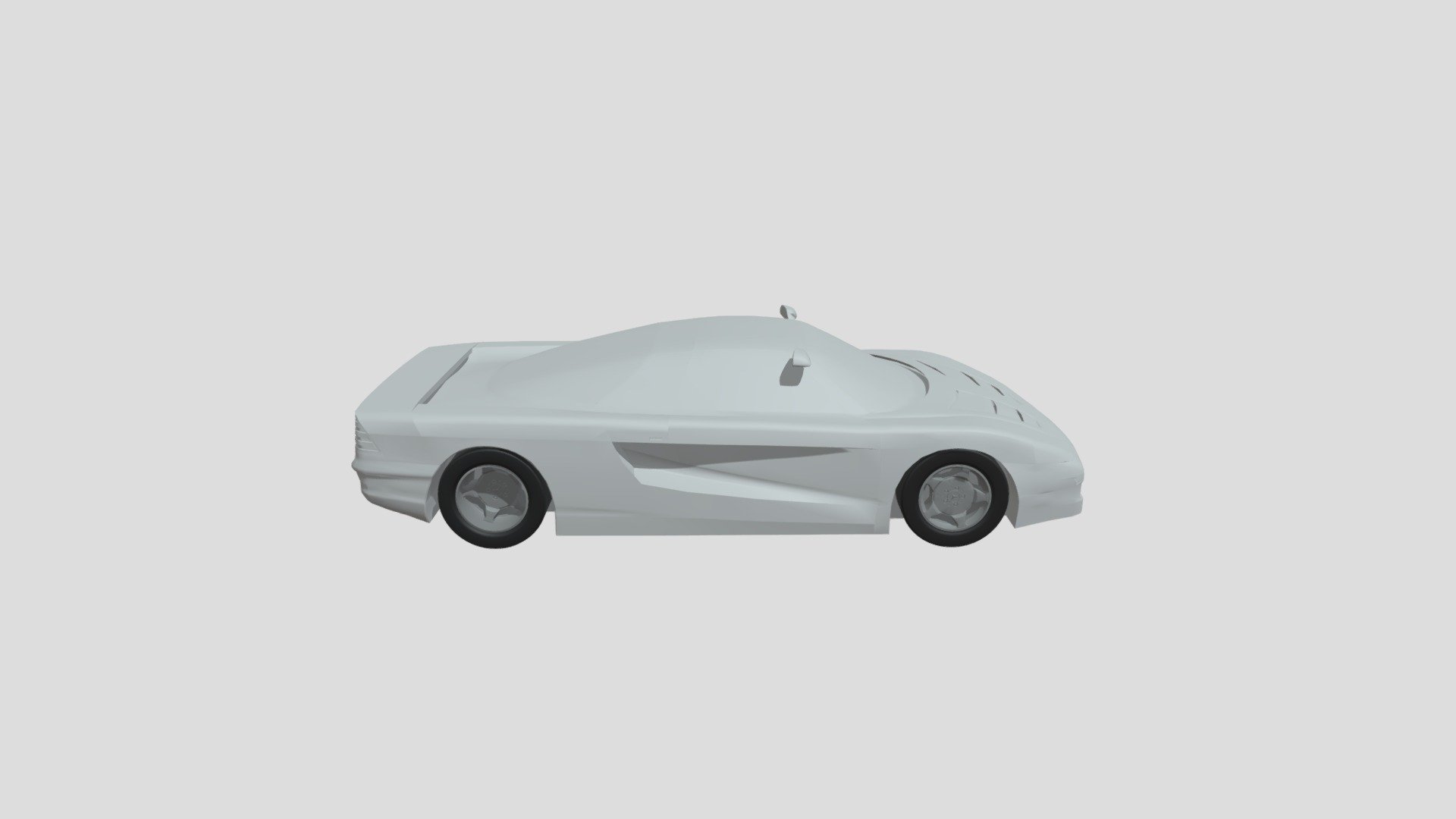 Mercedes-Benz C112 lowpoly for 3D-printing - Download Free 3D model by ...