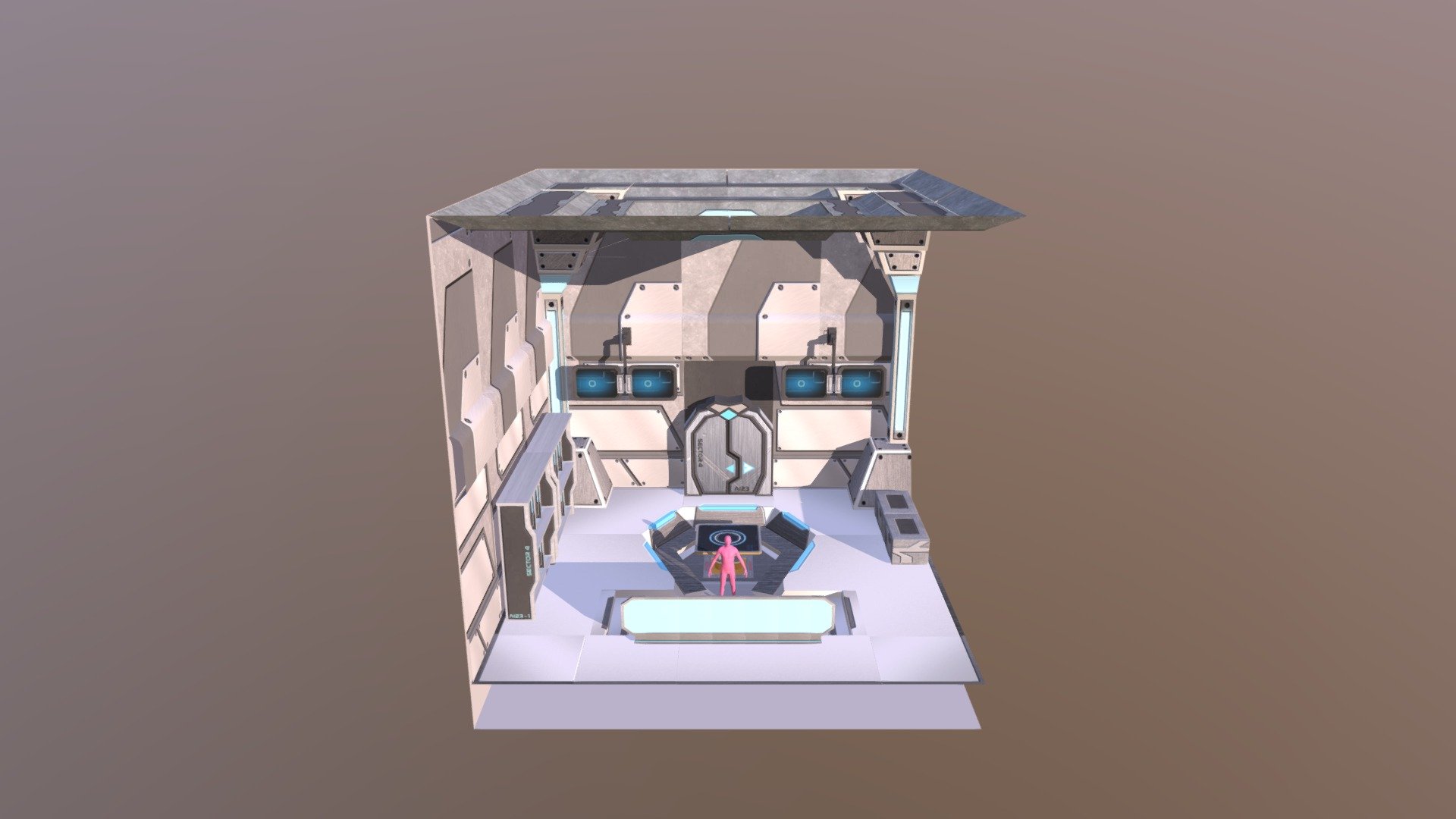 Scifi Modular Level - 3D model by jingyee [6036805] - Sketchfab