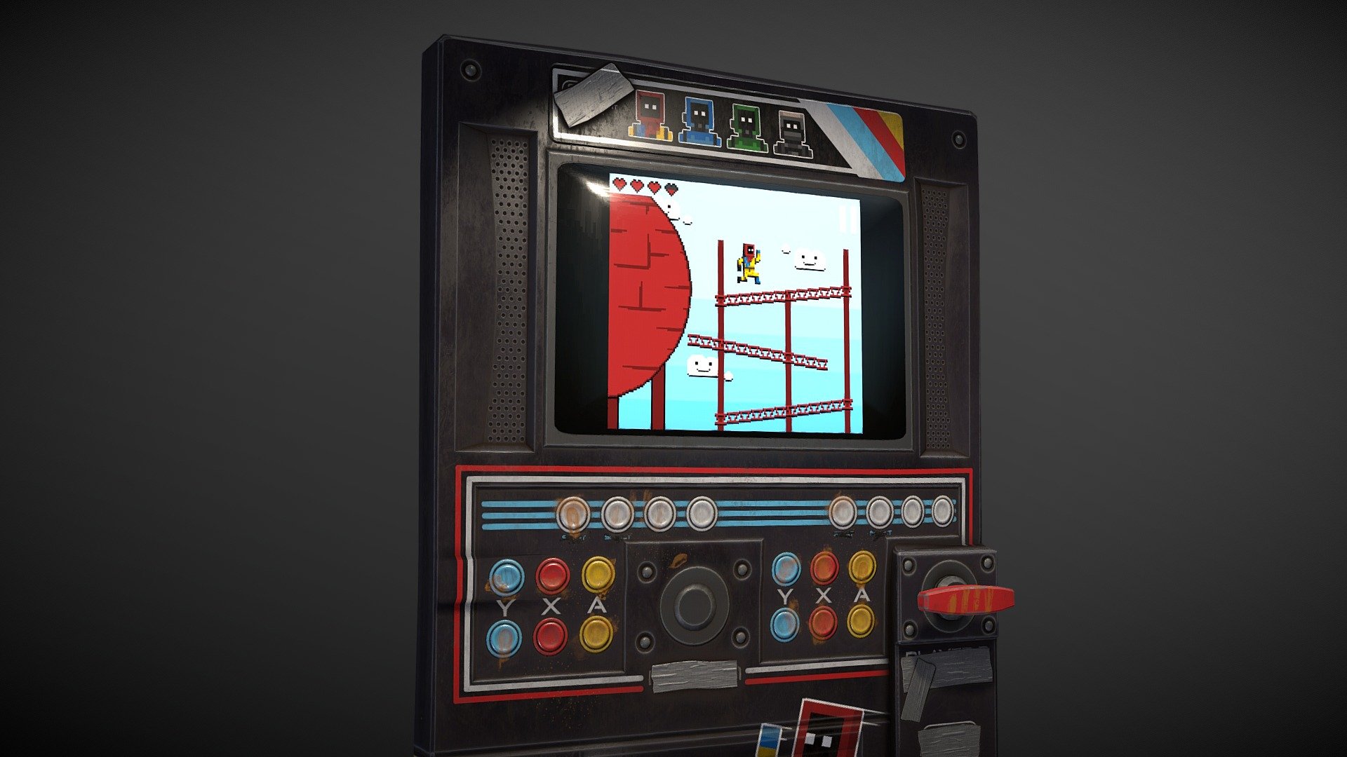 Arcade Metal Door - Download Free 3D model by Liam Moffitt (@divadan ...