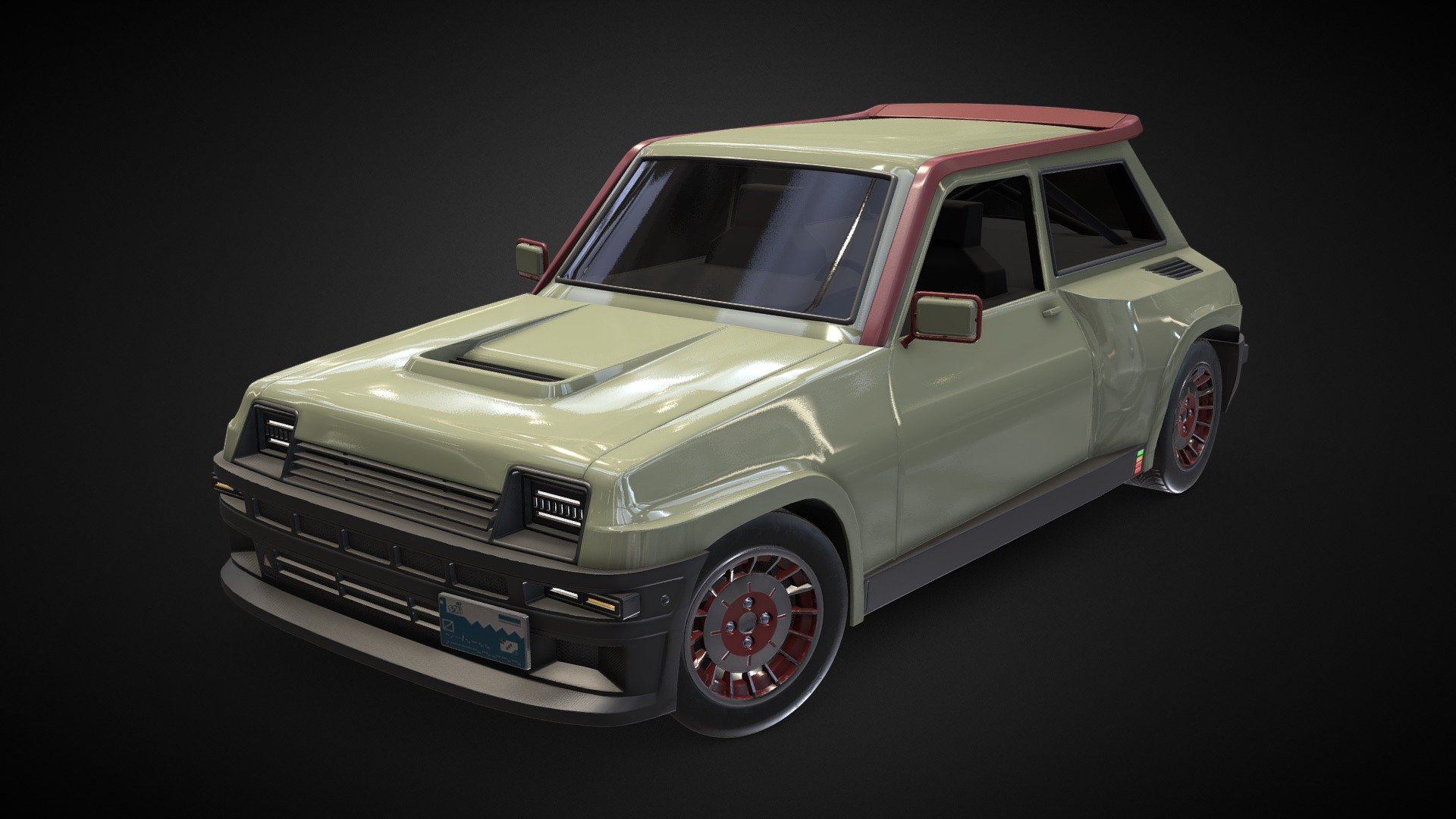 University Project - Cyberpunk Inspired Vehicle - 3D model by Matt Dodd ...
