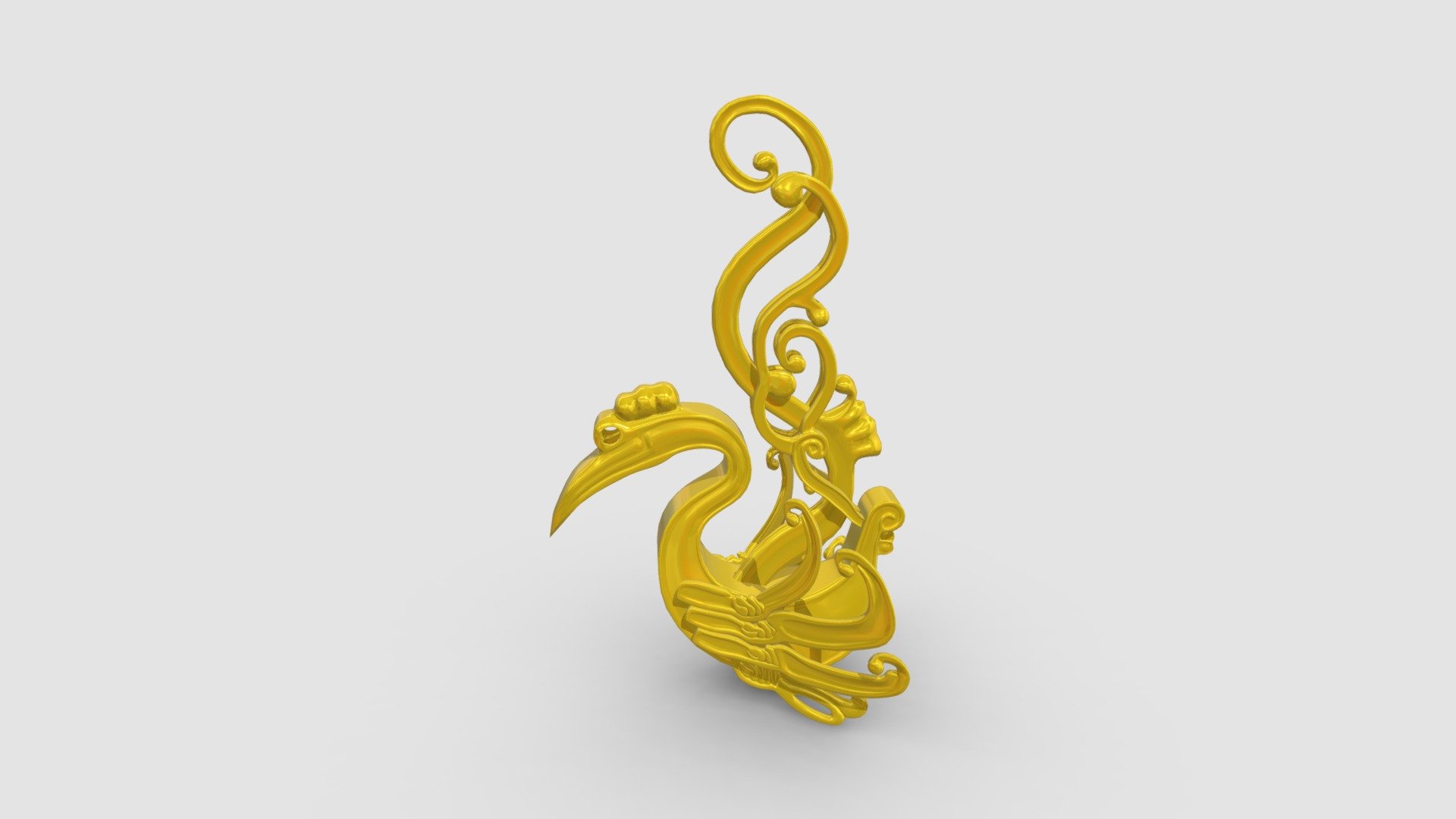 gold statue - 3D model by Chanchalpaul [60376e5] - Sketchfab