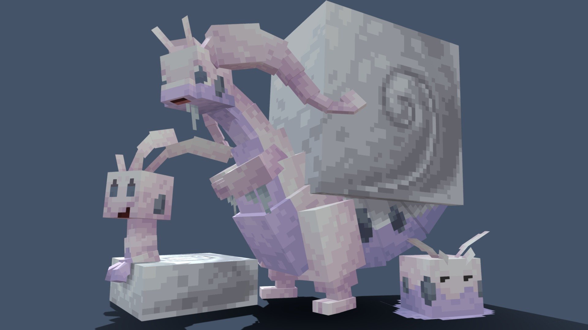 Hisuian Sliggoo and Hisuian Goodra (Cobblemon) - 3D model by ...