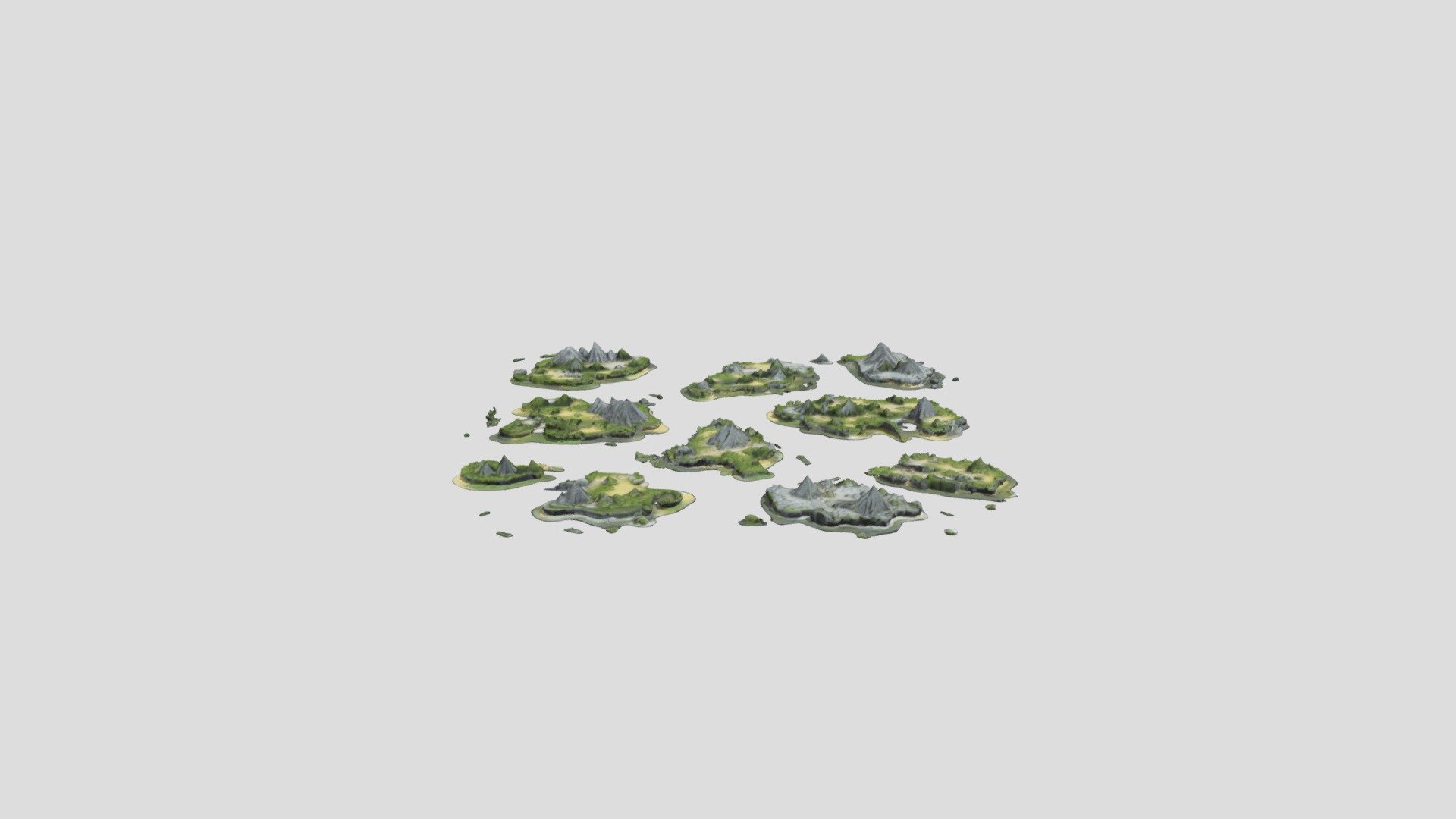 Stylized Ocean Islands - 3D model by iviatim [603c4b7] - Sketchfab