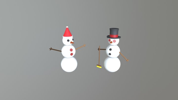 Snowmen 3D models - Sketchfab