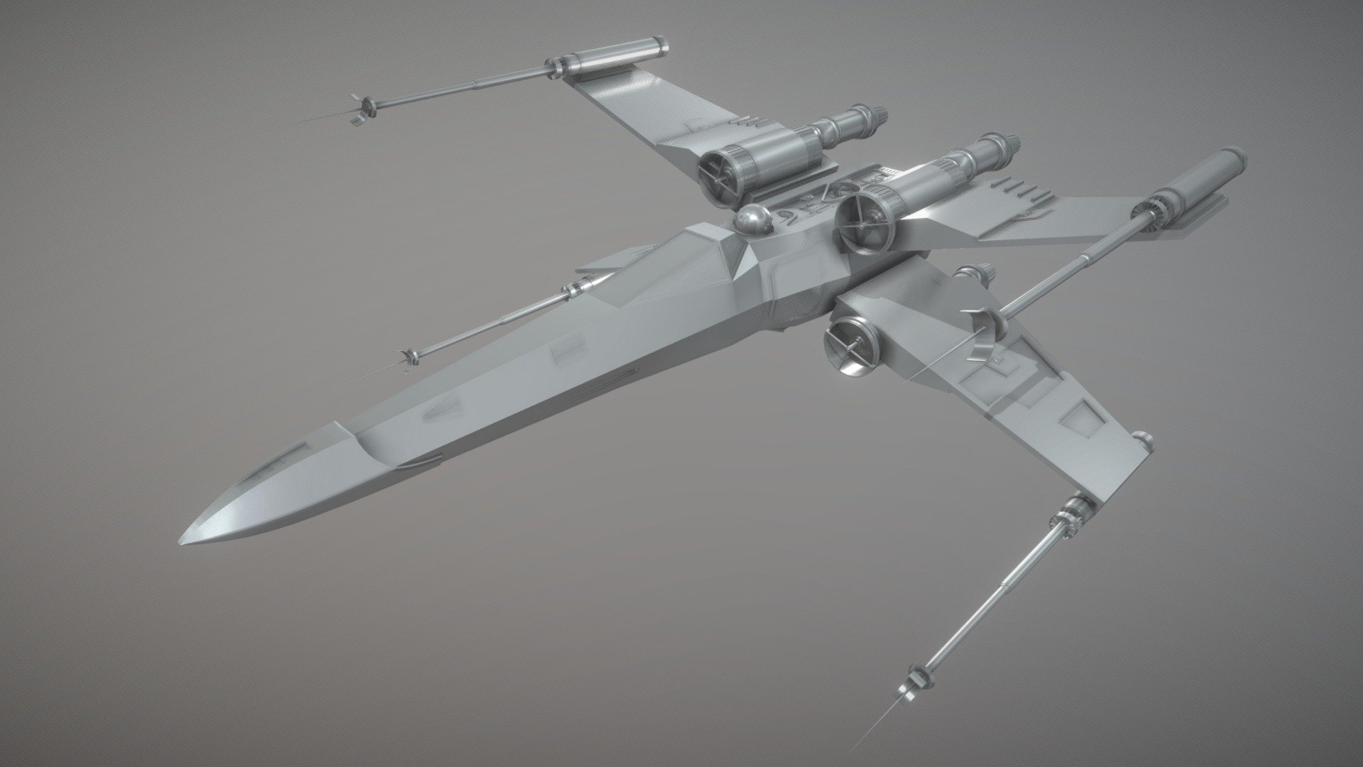 X-wing Starfighter - 3D model by Zdobyslav31 [603fb55] - Sketchfab
