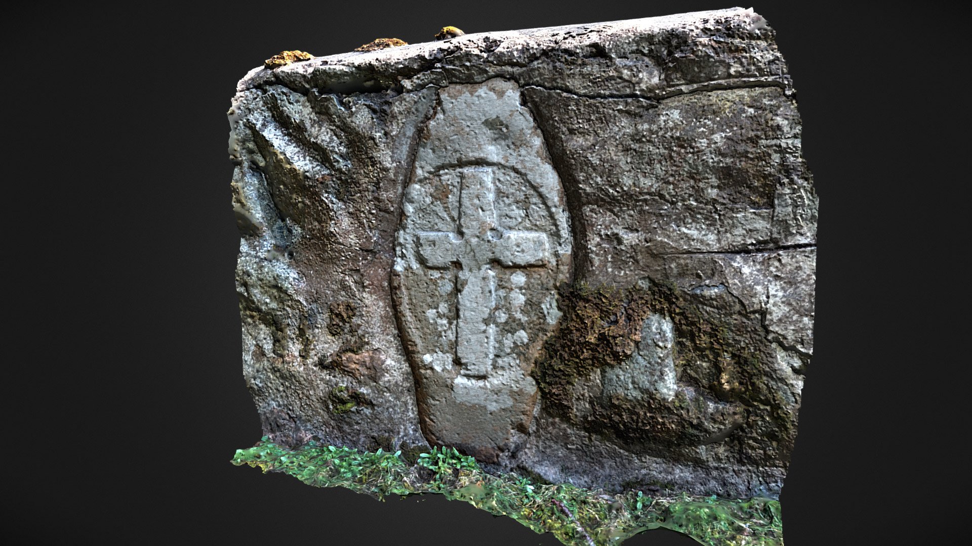 Kirk Hill Cross Slab, Logie Coldstone - Download Free 3D model by ...